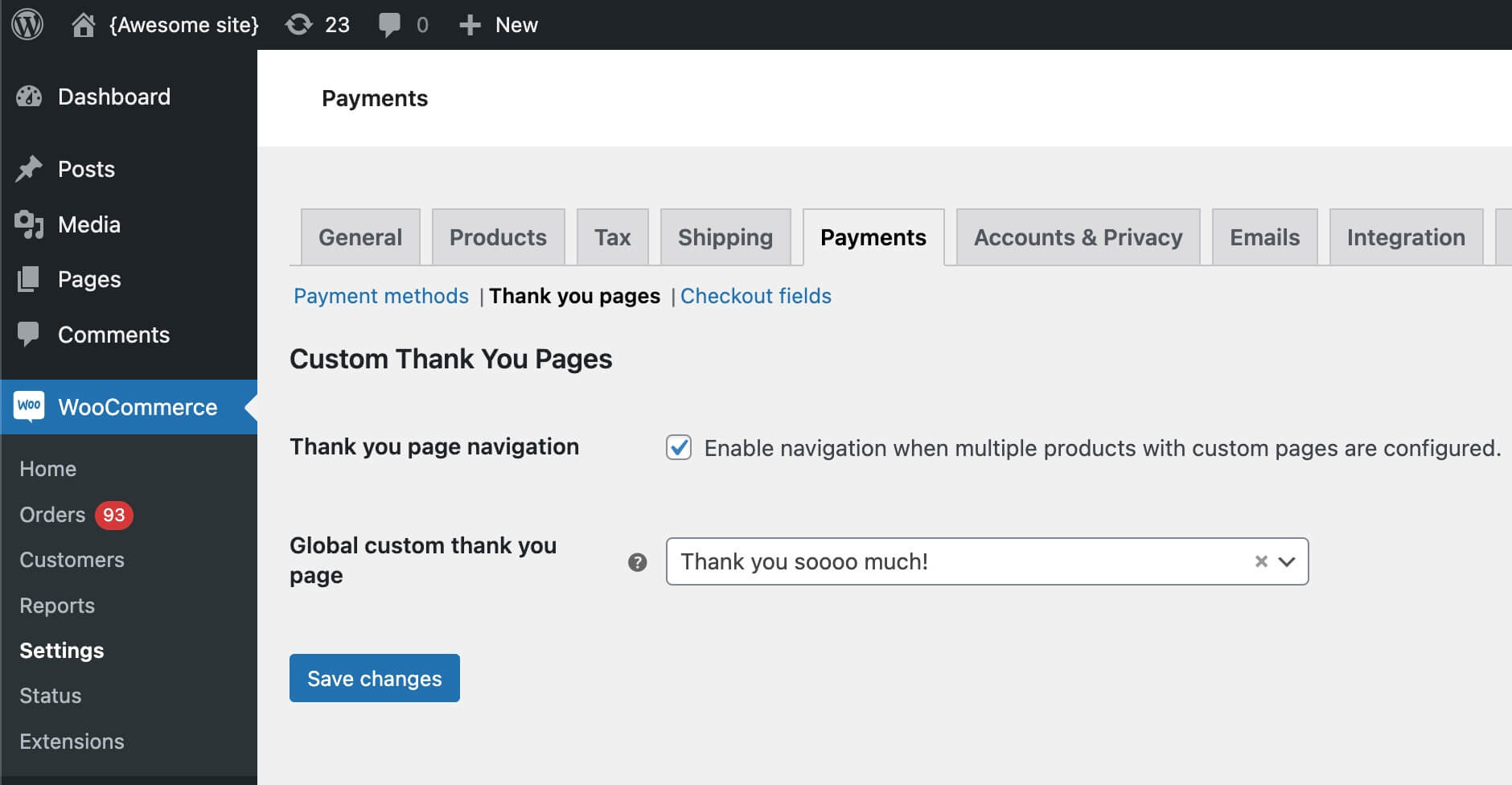 Custom Thank You Pages - WooCommerce