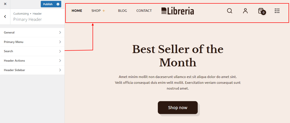 Libreria Theme - WooCommerce