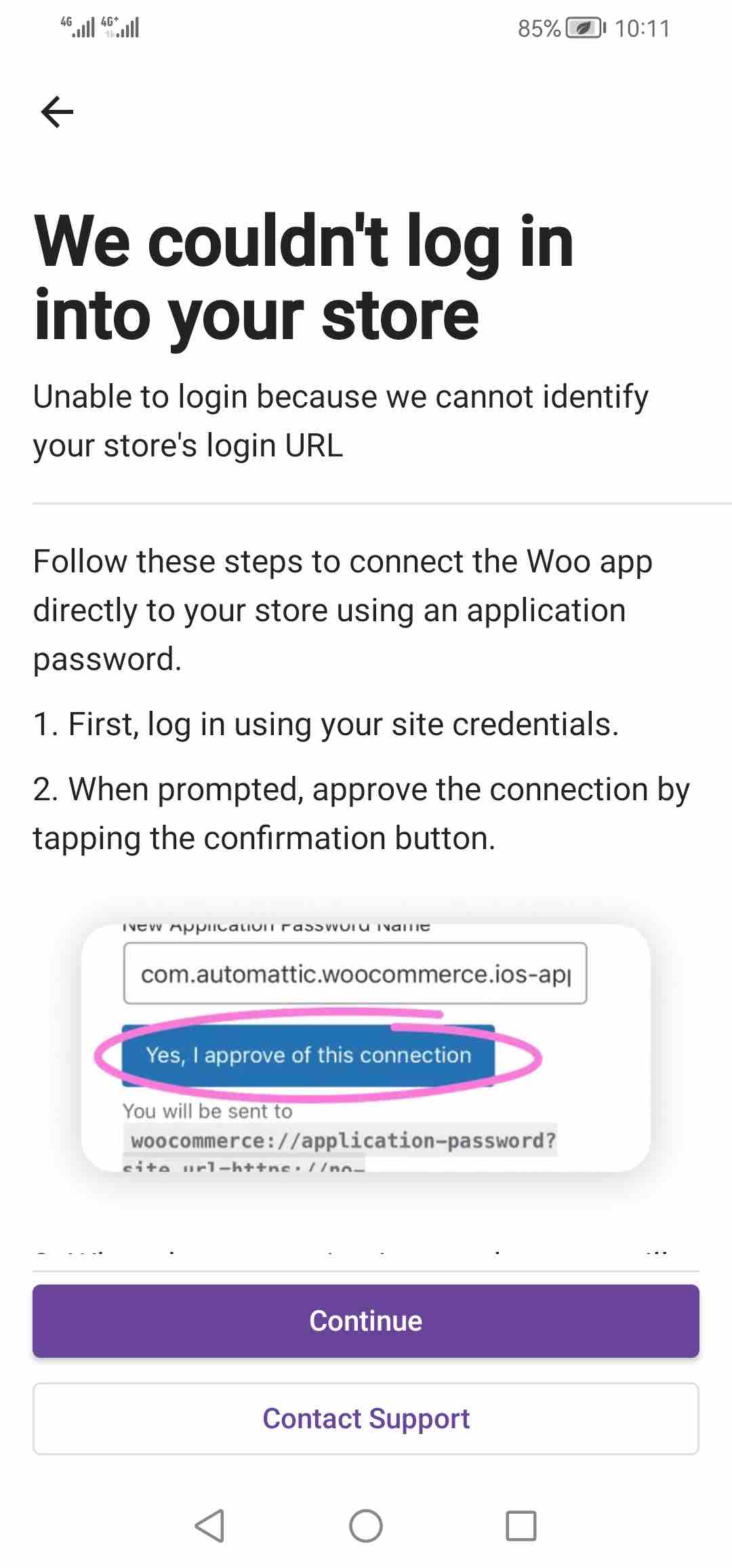 How to Login into the App Documentation - WooCommerce