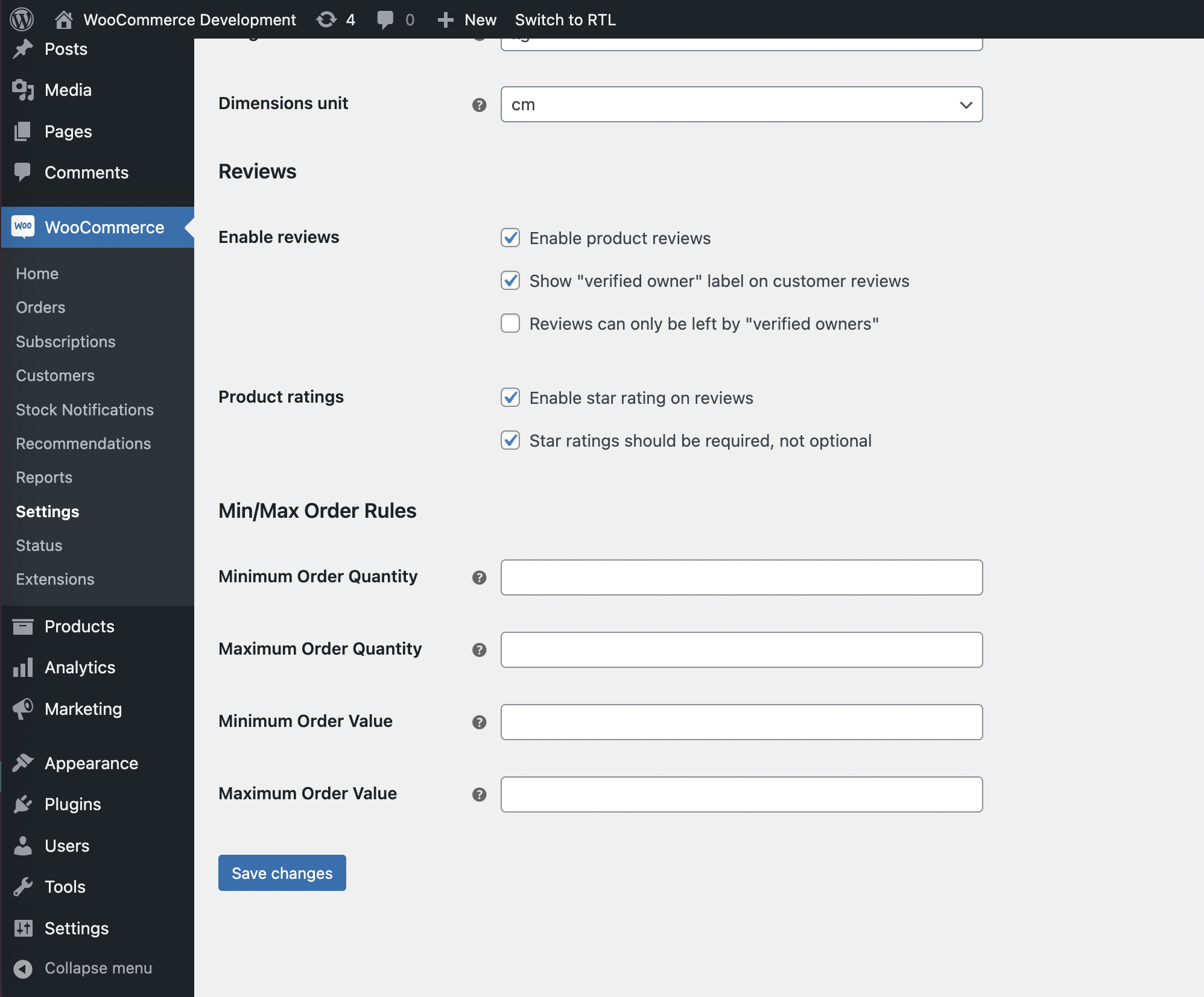 Min/Max Quantities Documentation - WooCommerce