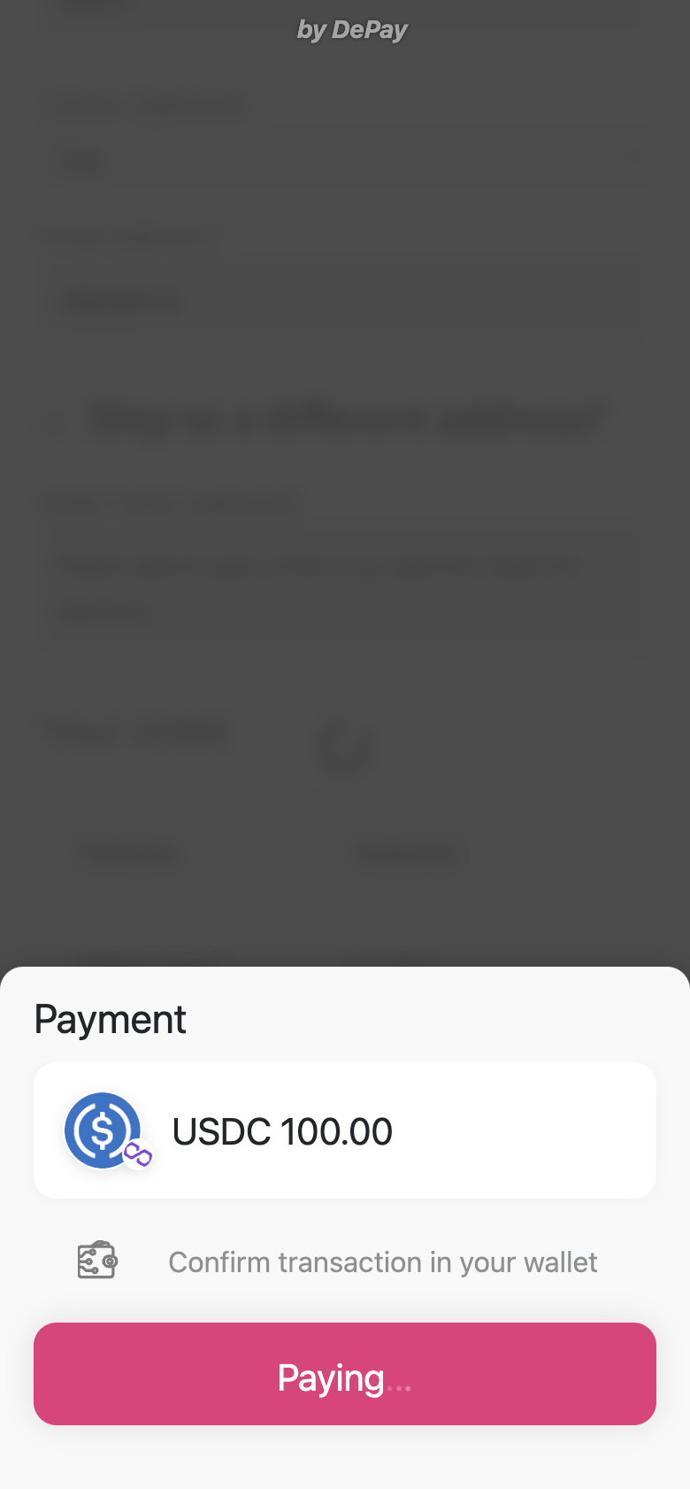 DePay Payments - WooCommerce
