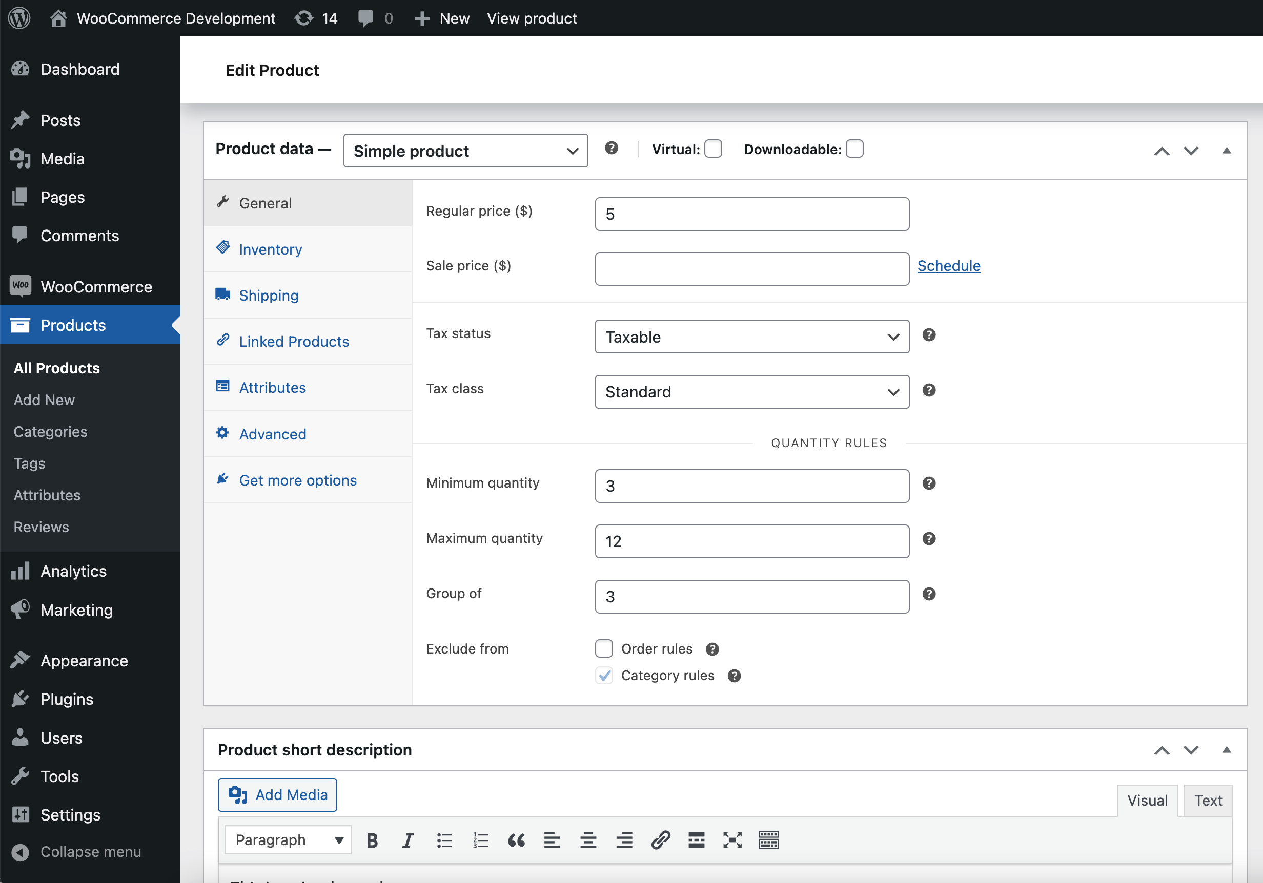 Minmax Quantities Documentation Woocommerce
