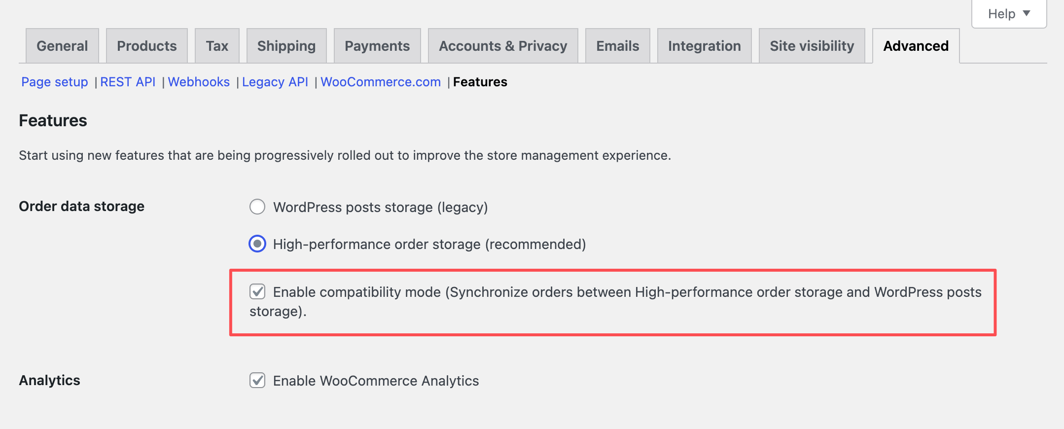 High-Performance Order Storage Documentation - WooCommerce