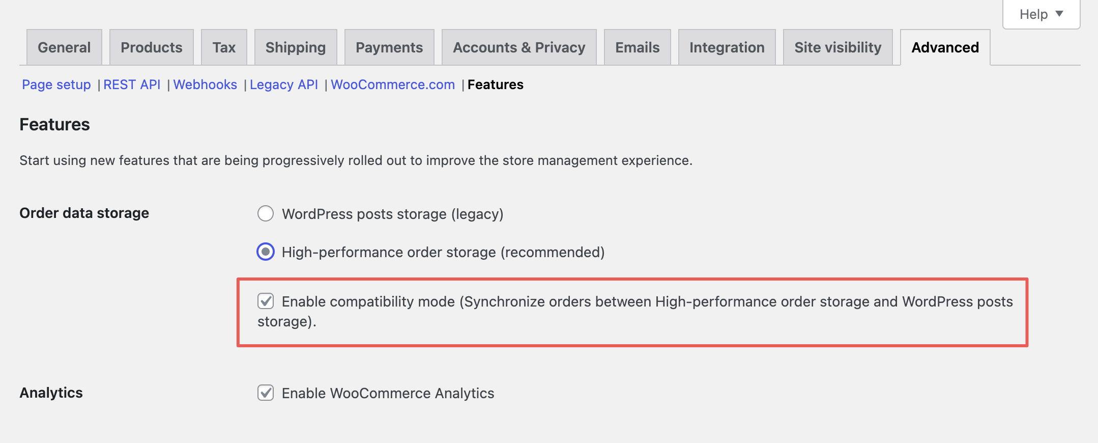 High-Performance Order Storage Documentation - WooCommerce