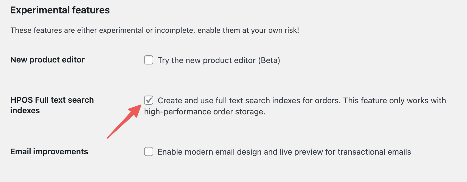 High-Performance Order Storage Documentation - WooCommerce