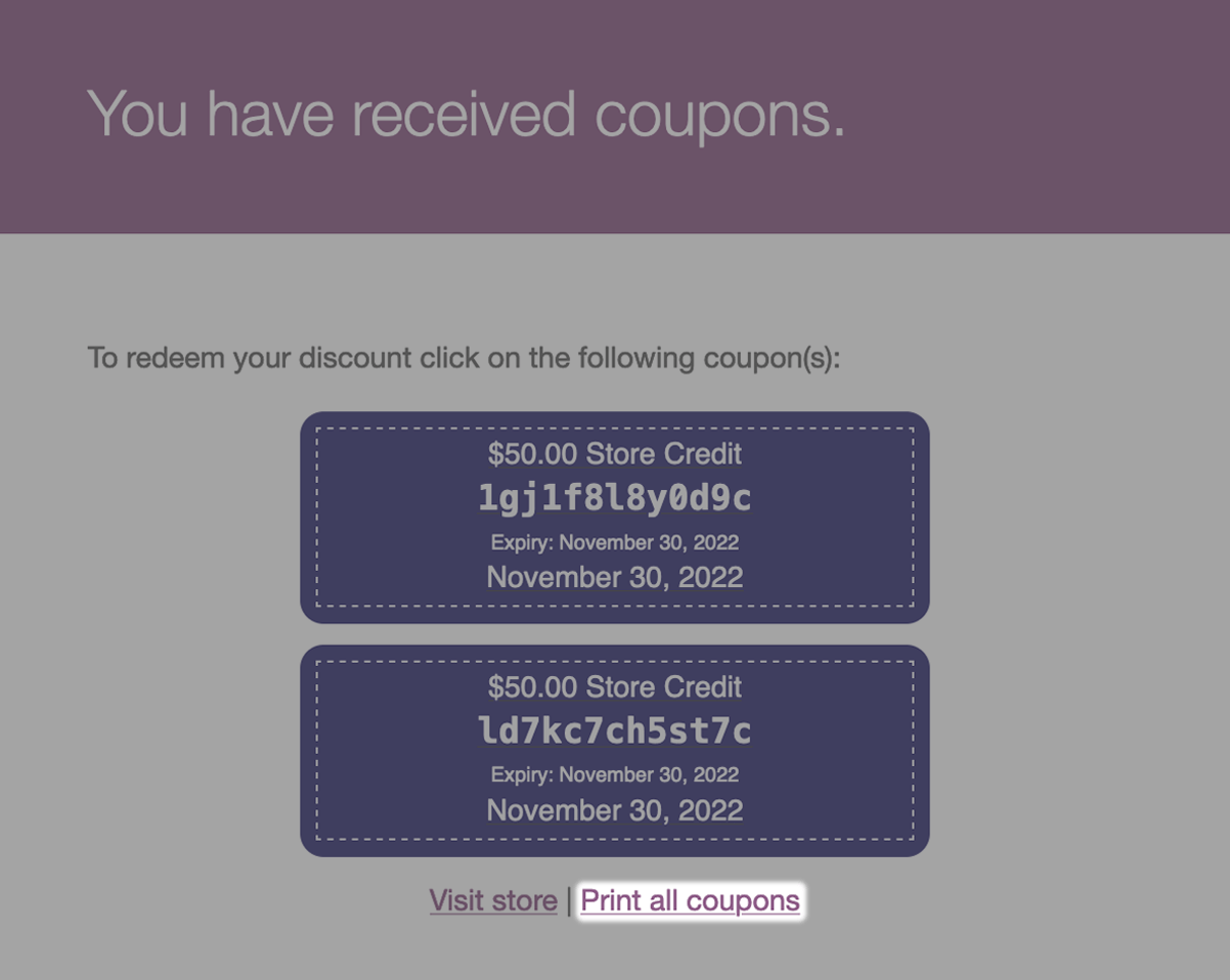 How to Print Coupons and Create Physical Gift Cards