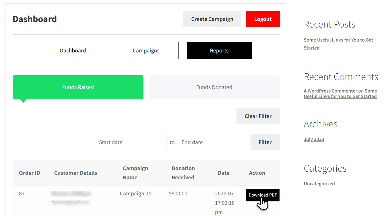 Crowdfunding & Fundraising for WooCommerce - P2P Fundraising
