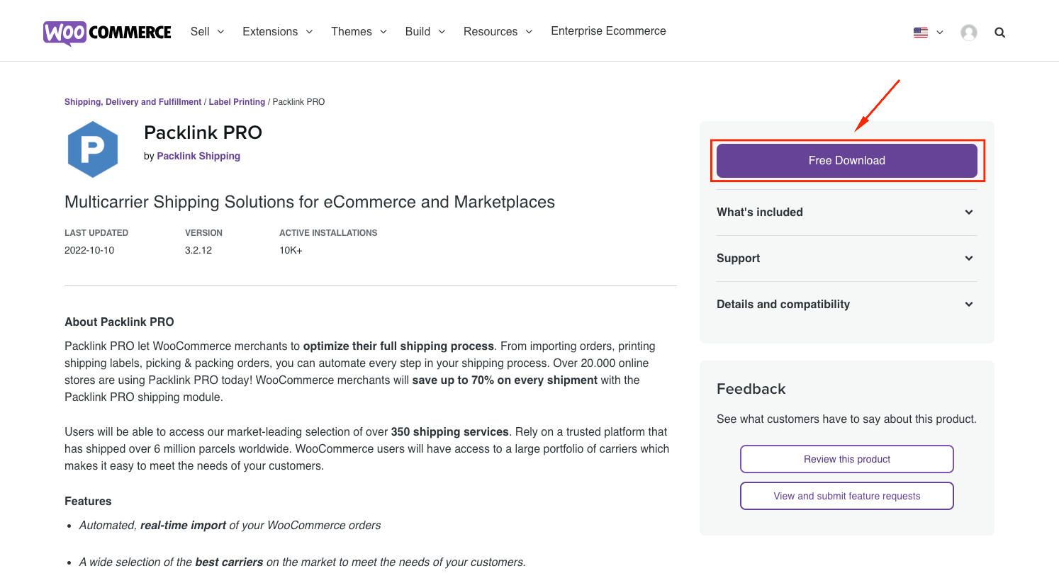 Packlink PRO Woocommerce extension / plugin Documentation - WooCommerce