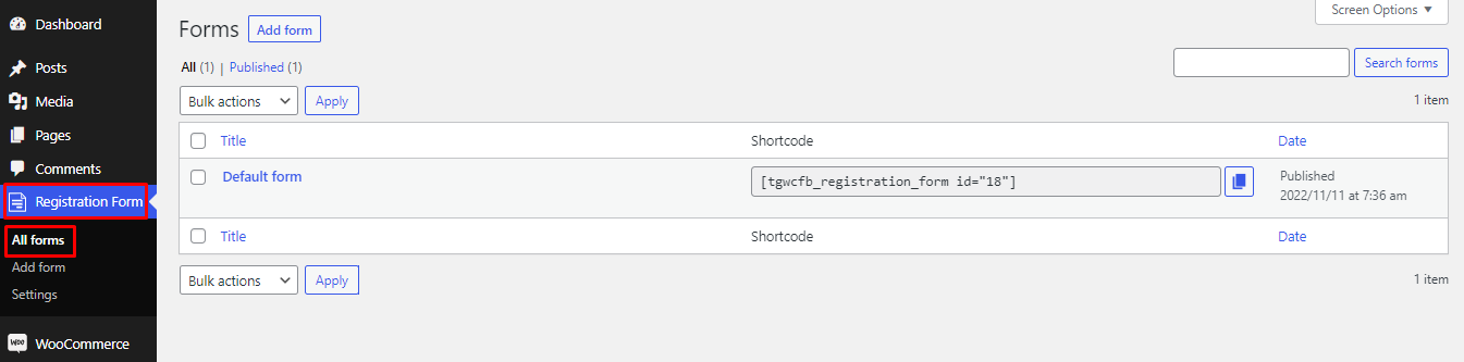 Registration Form Fields For WooCommerce Documentation - WooCommerce