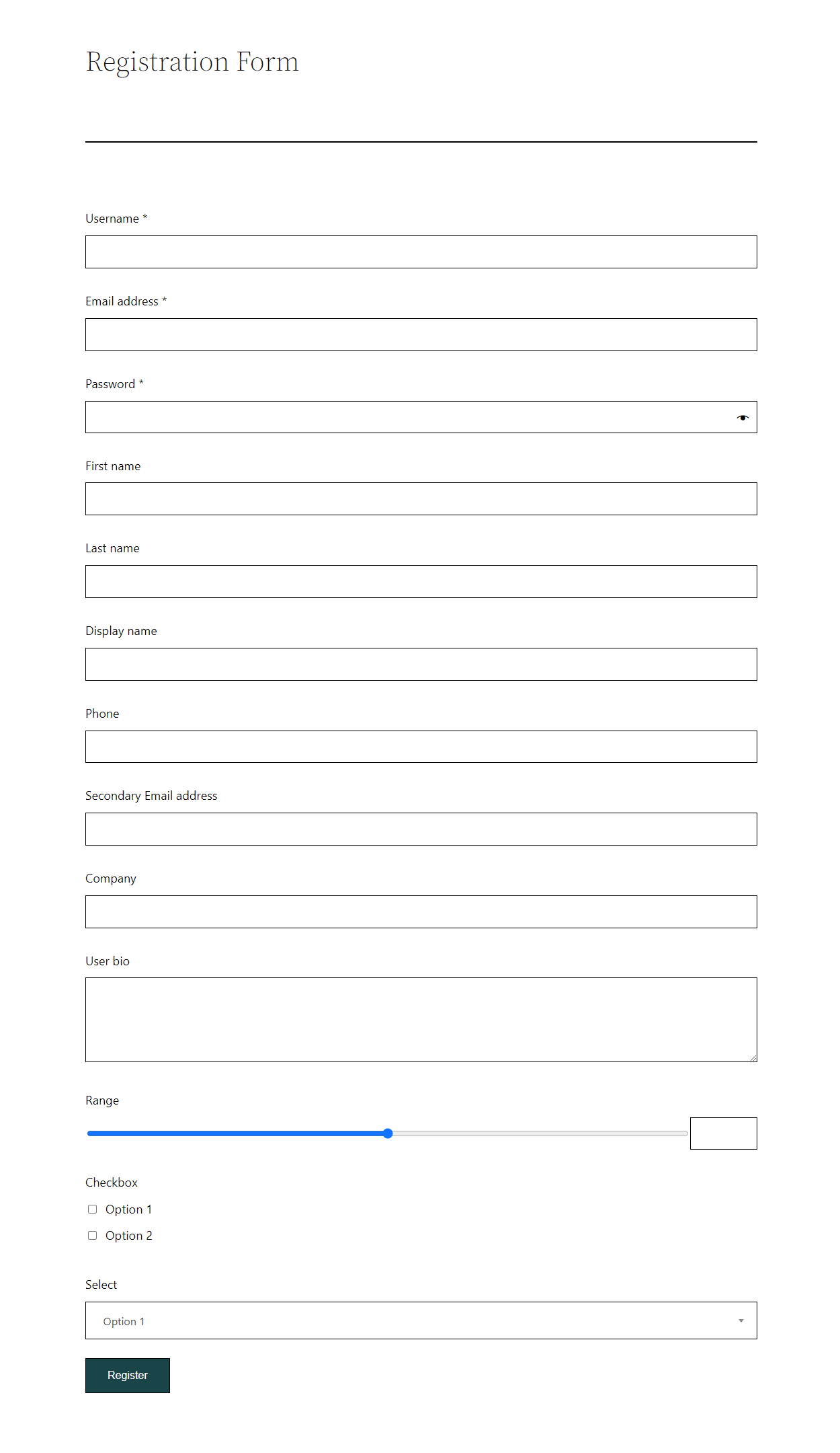 Registration Form Fields for WooCommerce - WooCommerce Marketplace