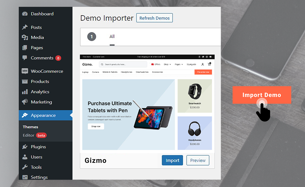 Gizmo - Electronics Store WooCommerce Theme