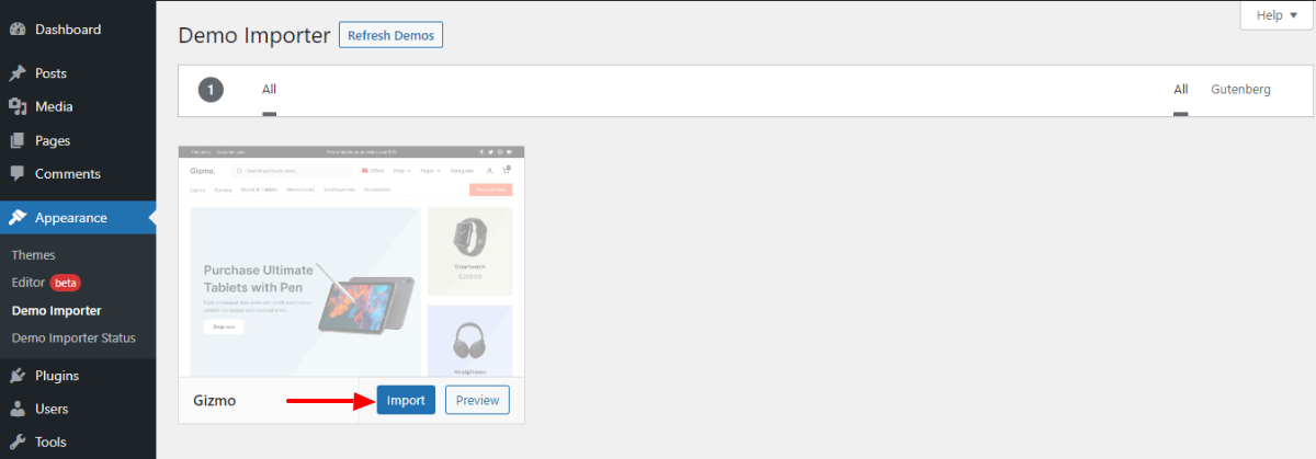 Gizmo Theme Documentation - WooCommerce