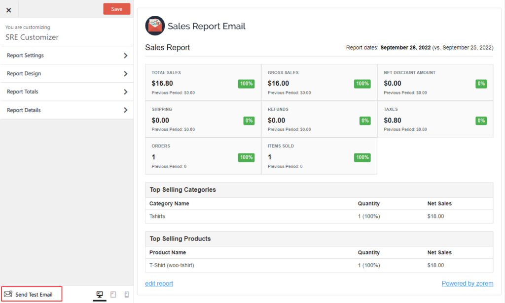 Email Reports Documentation - WooCommerce