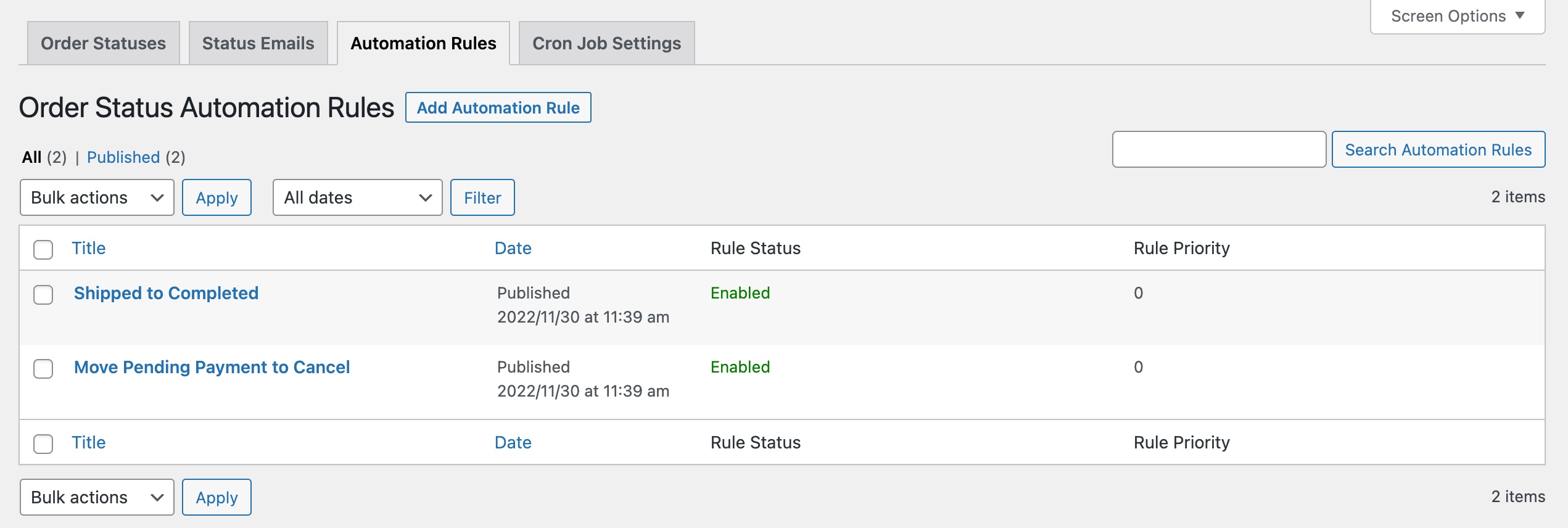WooCommerce Order Status Manager - Documentation