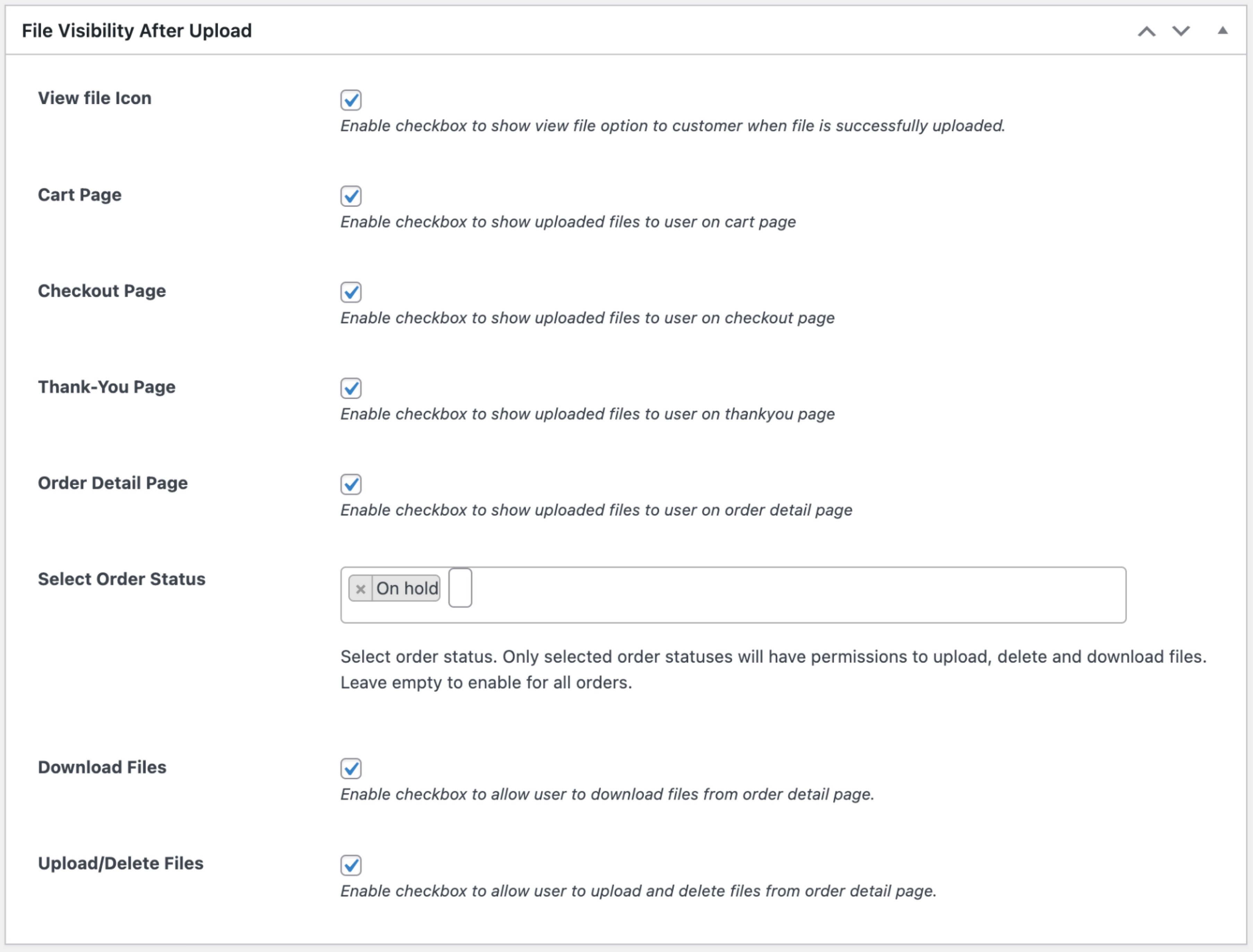 WooCommerce File Upload - Product, Cart, Checkout Files