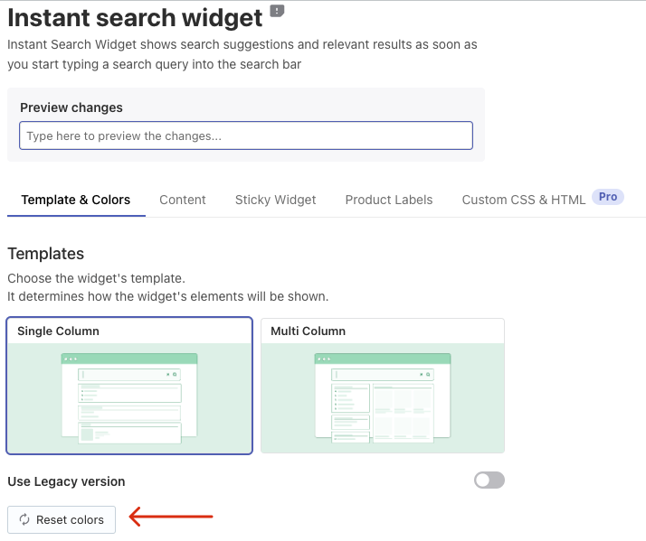 Instant Search Widget Documentation Woocommerce