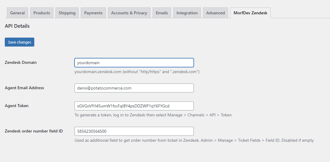 Zendesk Ticket Manager for WooCommerce