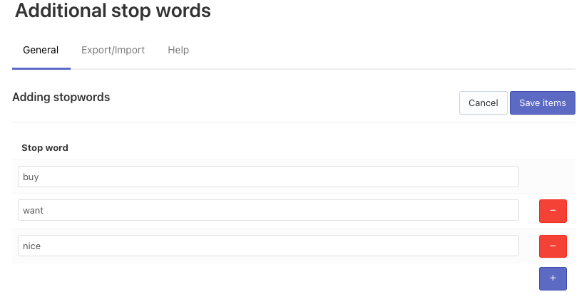 Searchanise Stop Words Documentation - WooCommerce