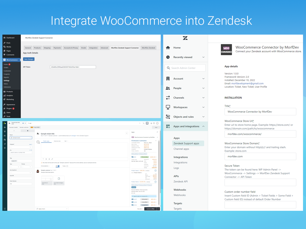 Zendesk Ticket Manager for WooCommerce