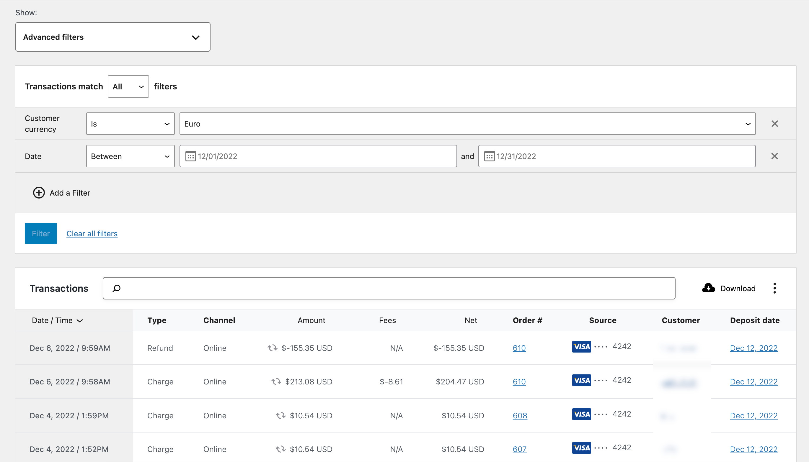 Managing Money with WooPayments Documentation - WooCommerce