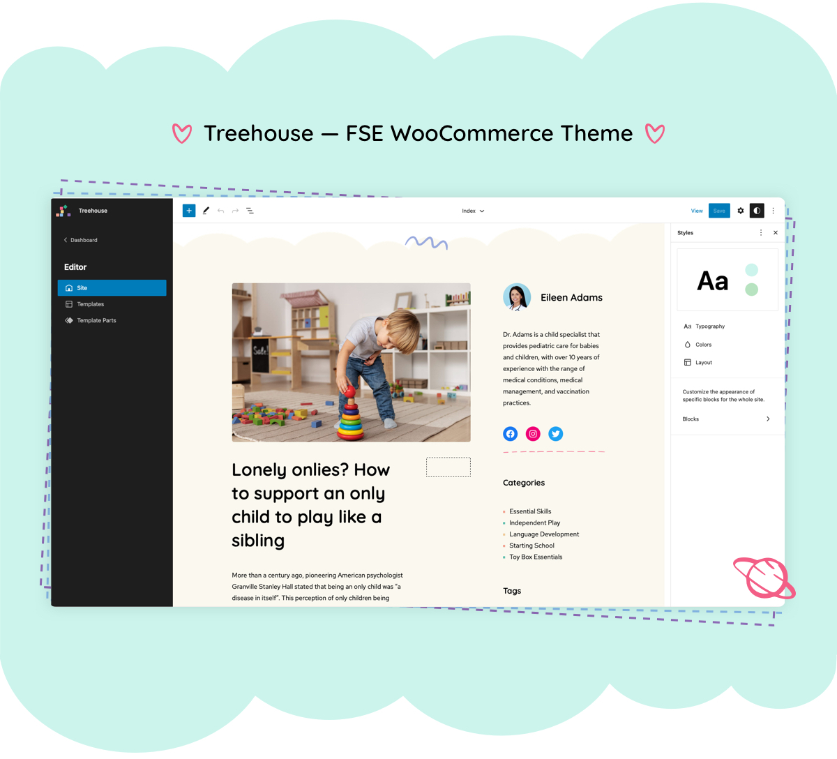 Treehouse ― Toys and Games, Kid store WooCommerce Theme
