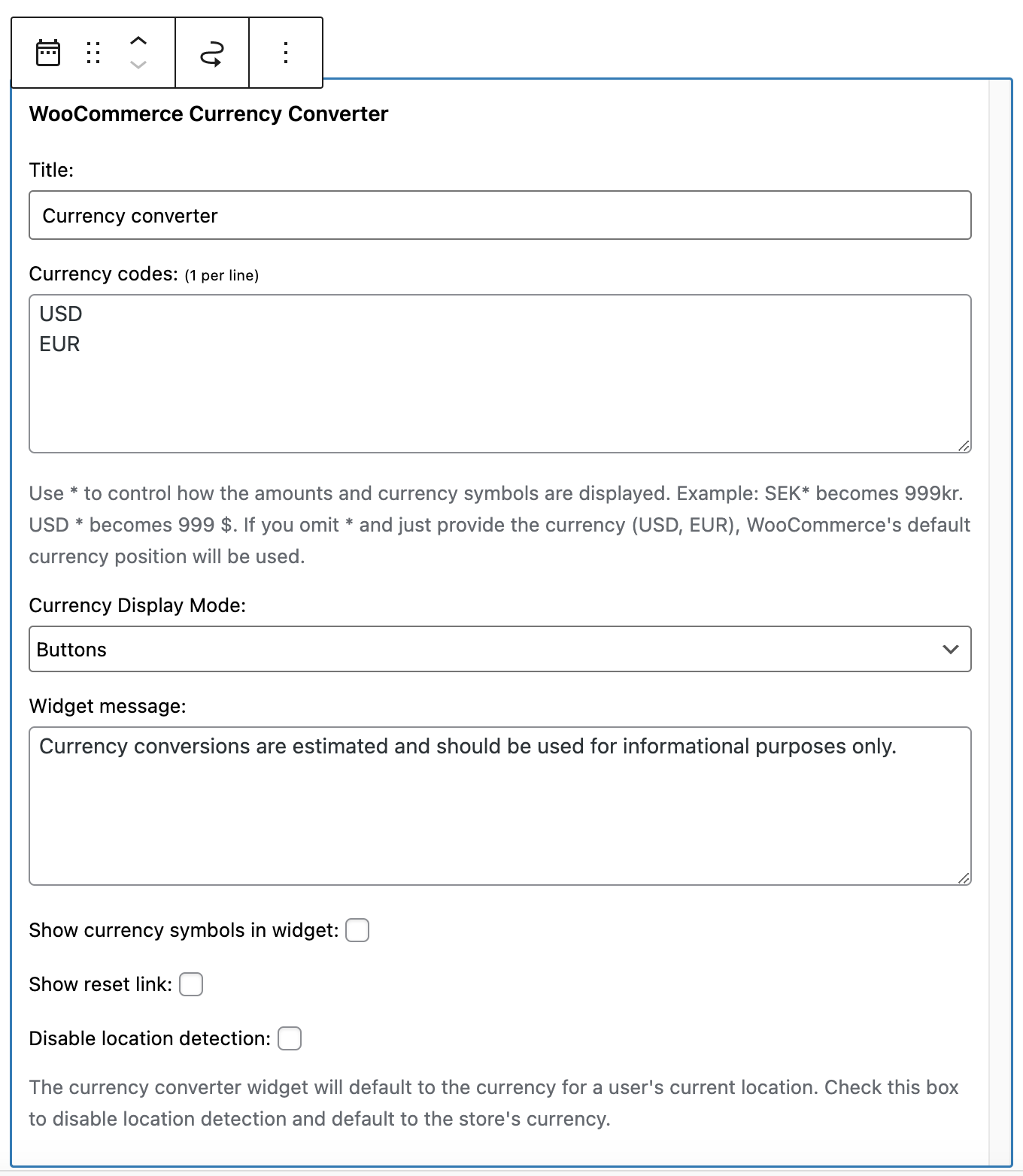 Currency Converter Widget Documentation - WooCommerce