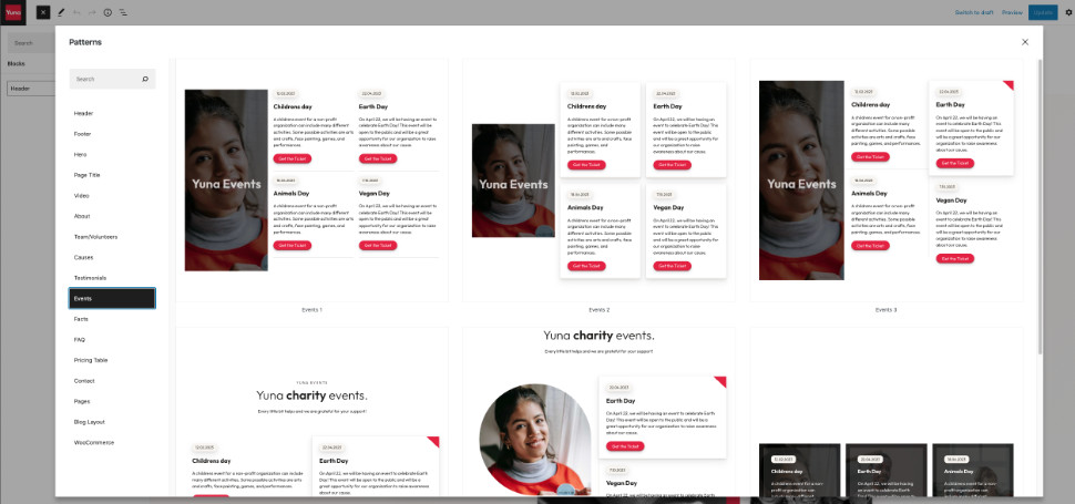 Yuna Documentation - WooCommerce