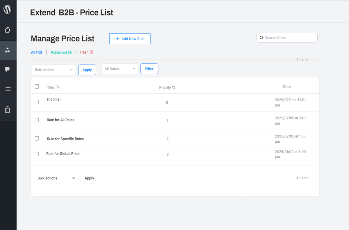 Extend B2B - Price List - WooCommerce Marketplace