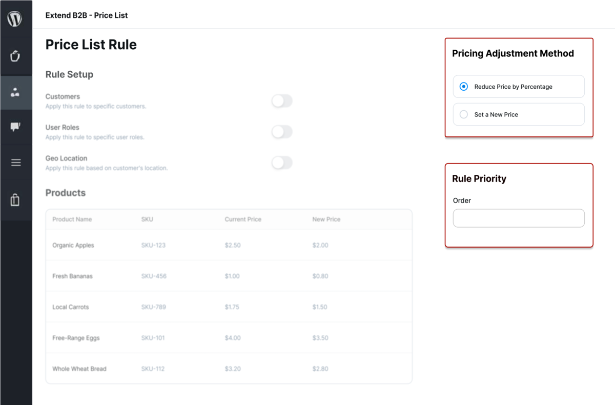 Extend B2B - Price List - WooCommerce Marketplace