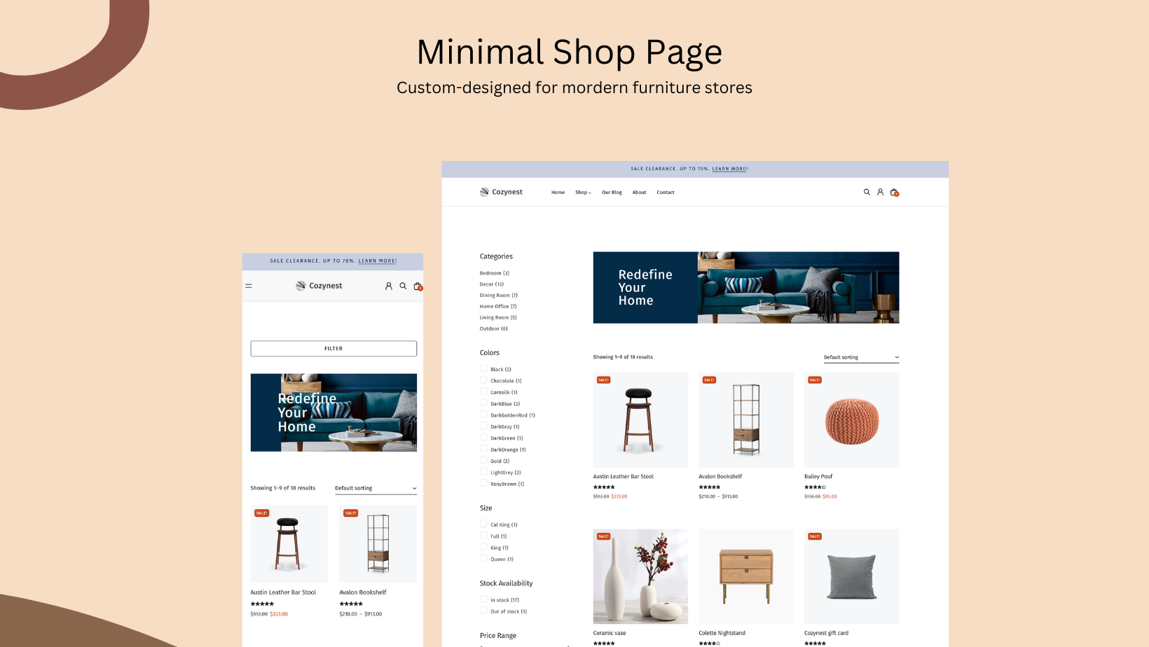 Cozynest - Furniture WooCommerce Theme