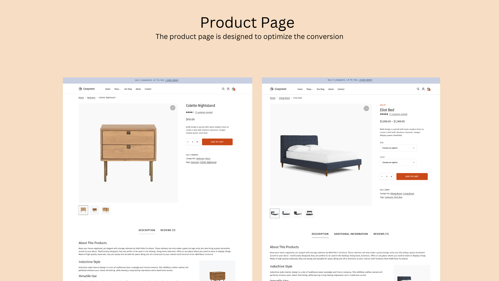 Cozynest - Furniture WooCommerce Theme