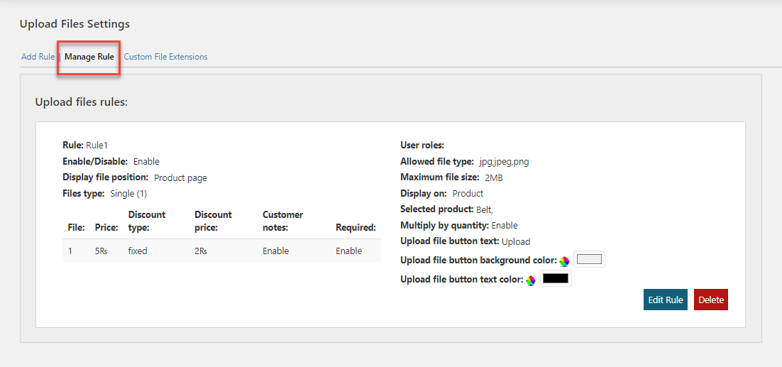 WooCommerce Upload Files Plugin - Customers' Upload Options