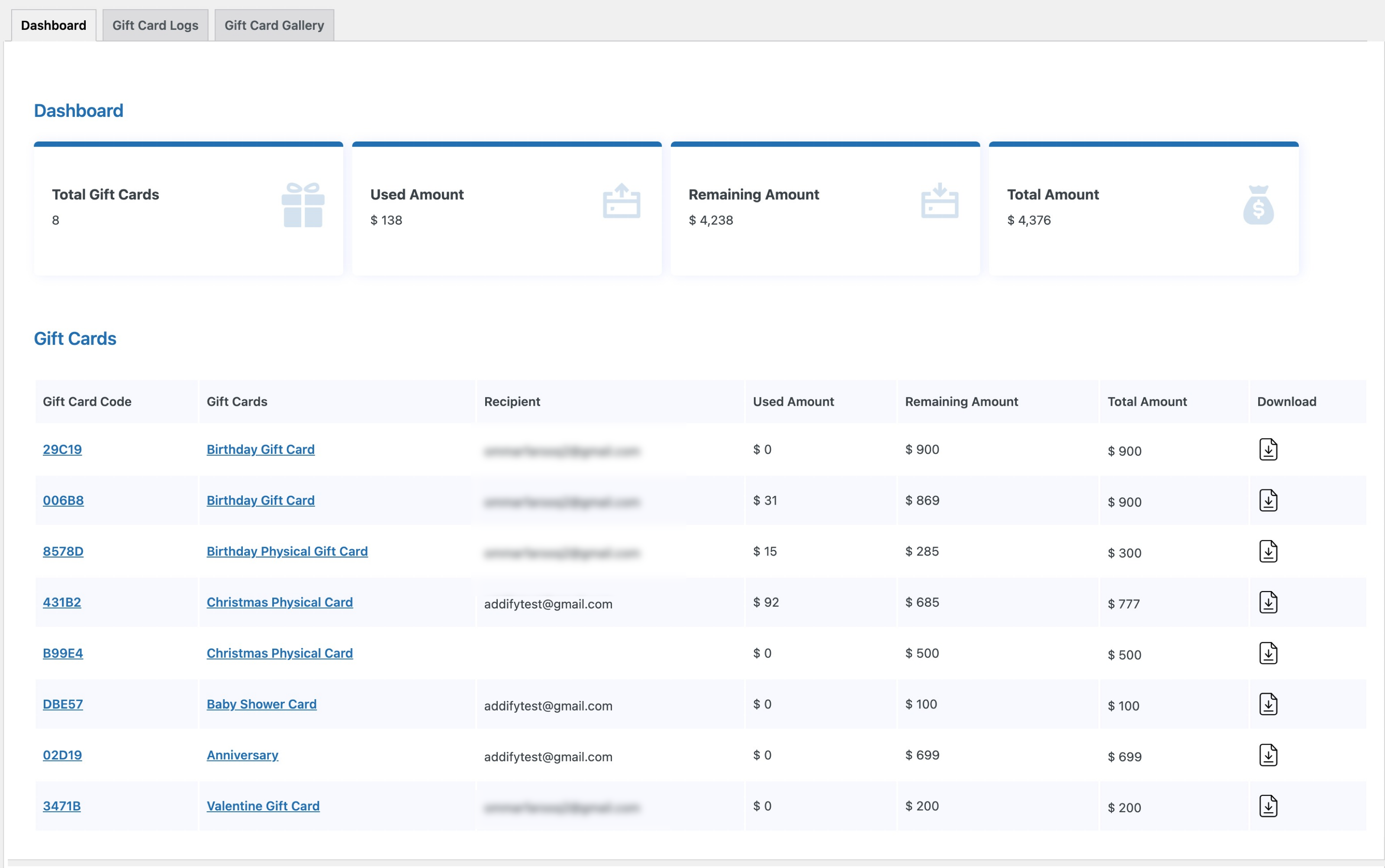 Advanced Gift Card Documentation - WooCommerce
