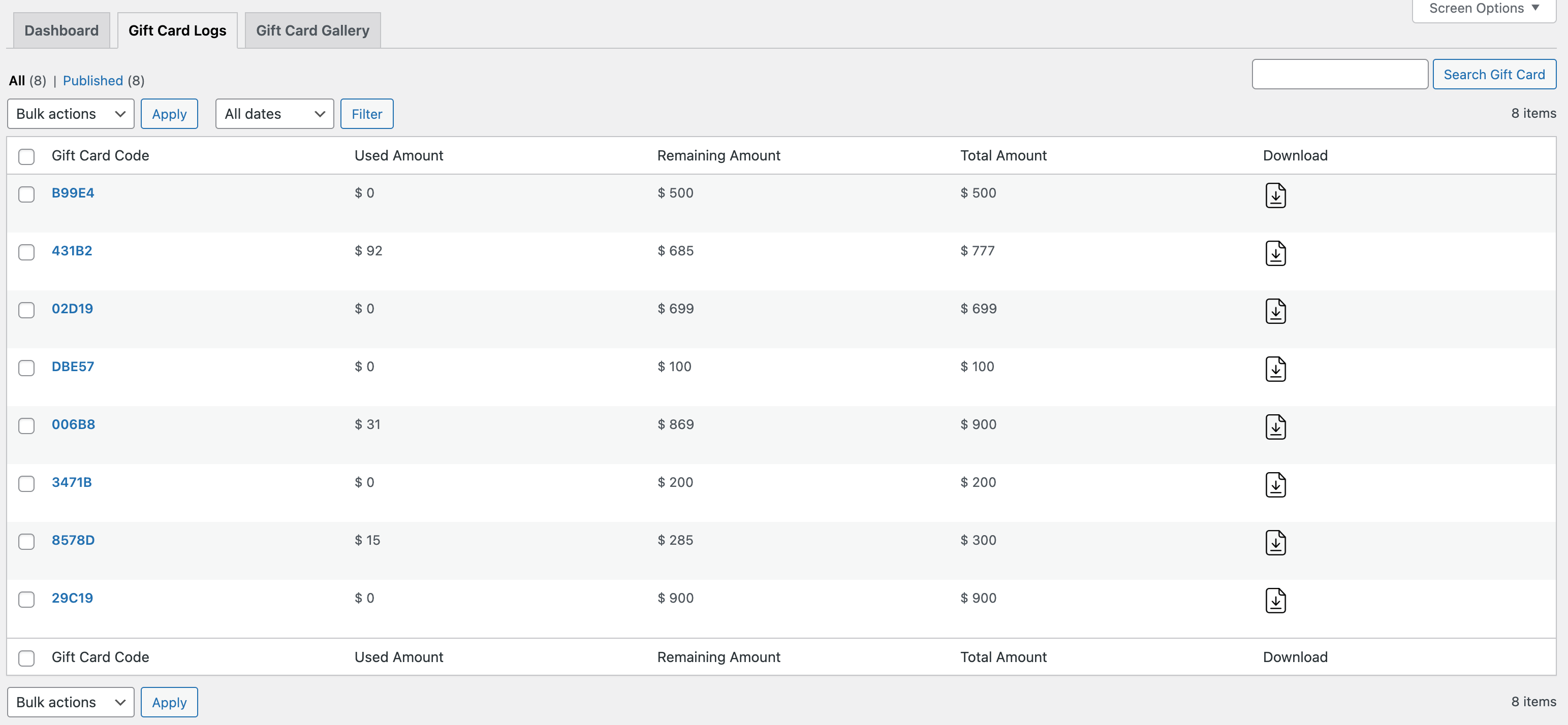 Advanced Gift Card Documentation - WooCommerce