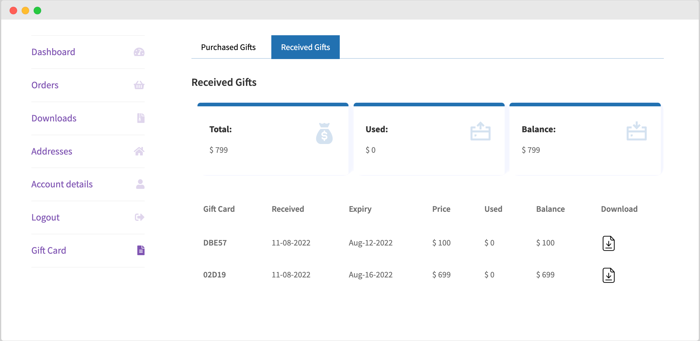 WooCommerce Gift Card - Sell Physical & e-Gift Vouchers