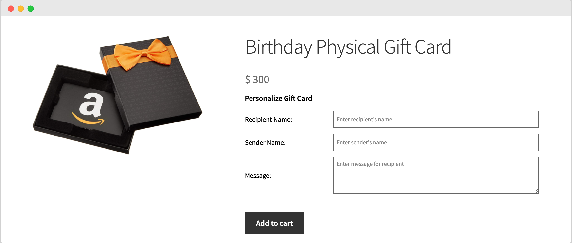 WooCommerce Gift Card - Sell Physical & e-Gift Vouchers
