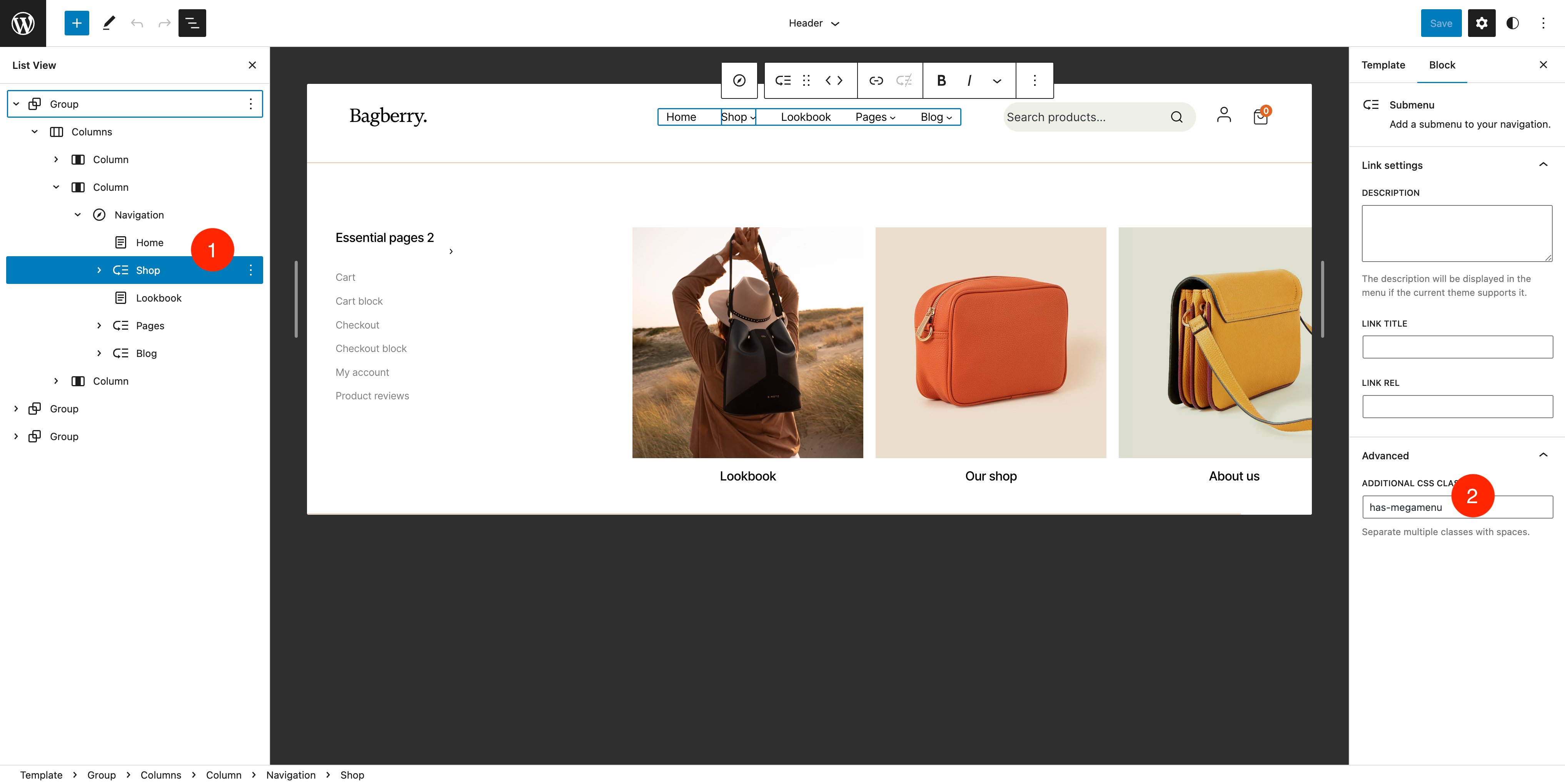 Bagberry Theme Documentation Documentation - WooCommerce