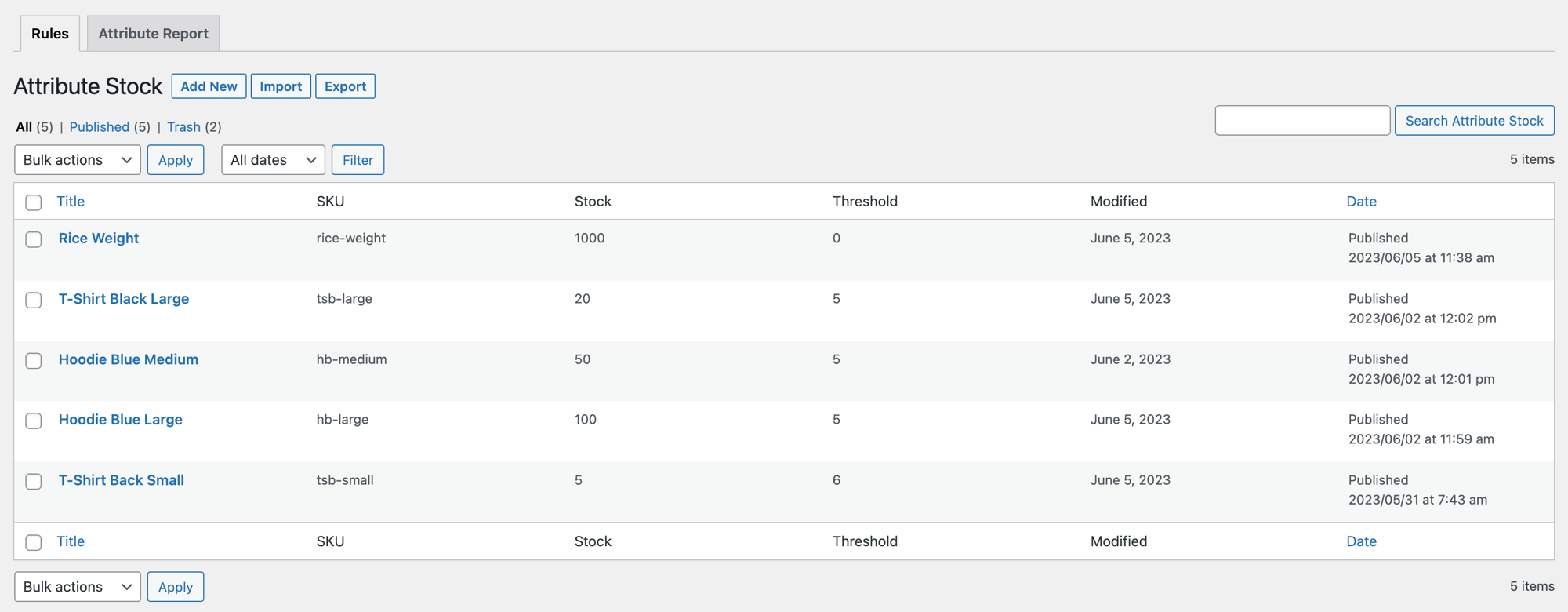 Shared Attribute Stock - WooCommerce Marketplace