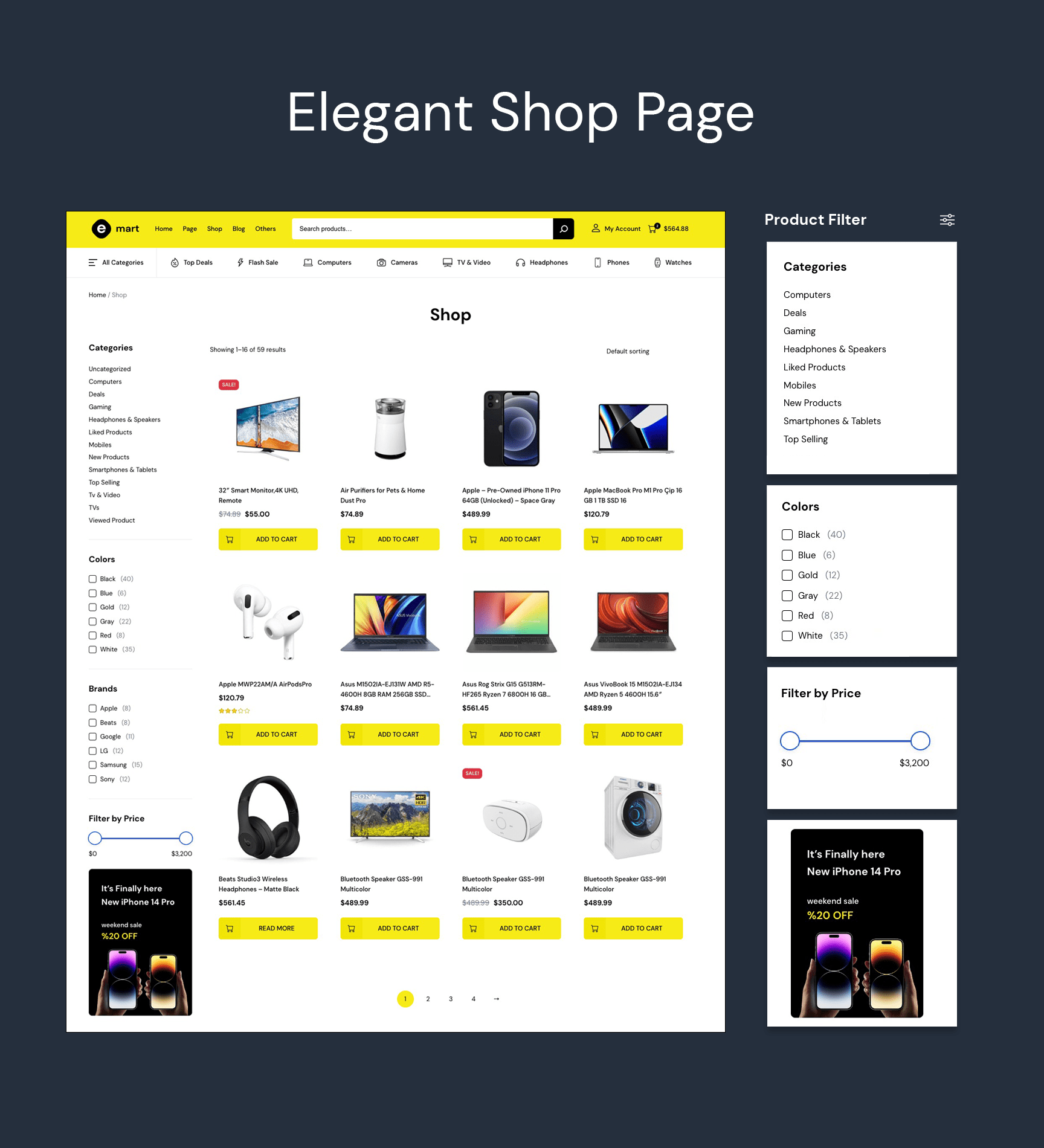 eMart - Electronics Store WooCommerce Theme