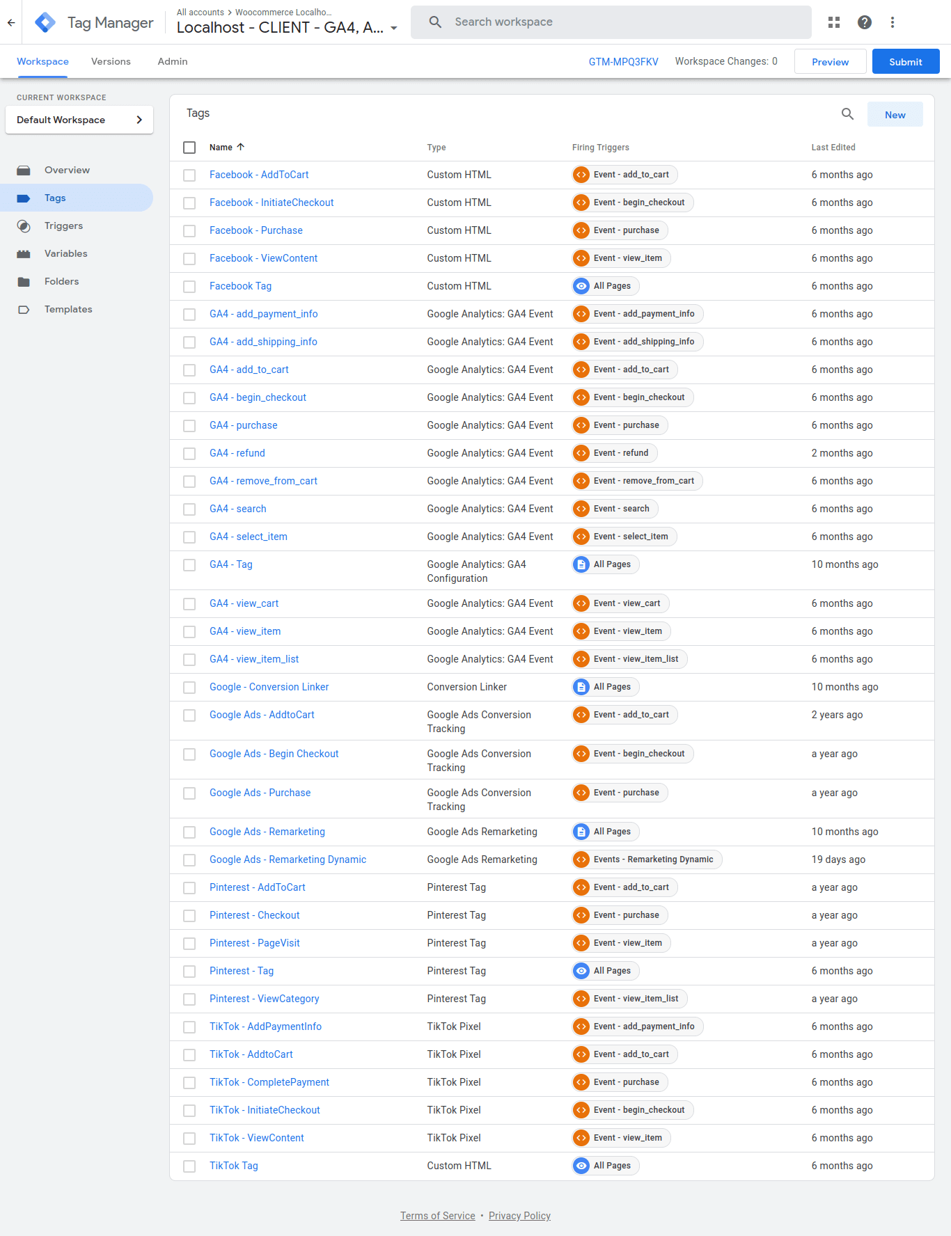 Datalayer for WooCommerce - WooCommerce
