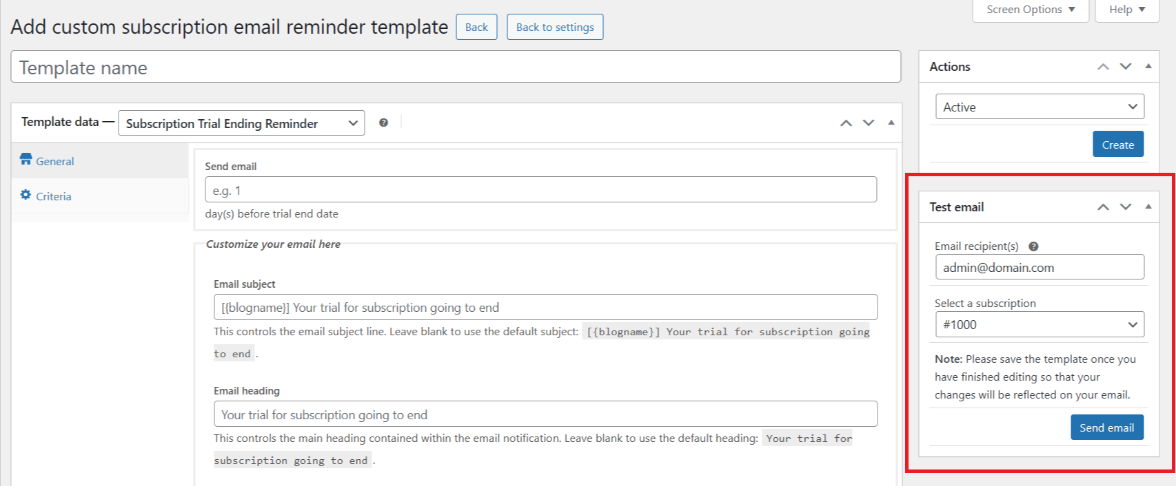Email Reminders for WooCommerce Subscriptions - WooCommerce Marketplace