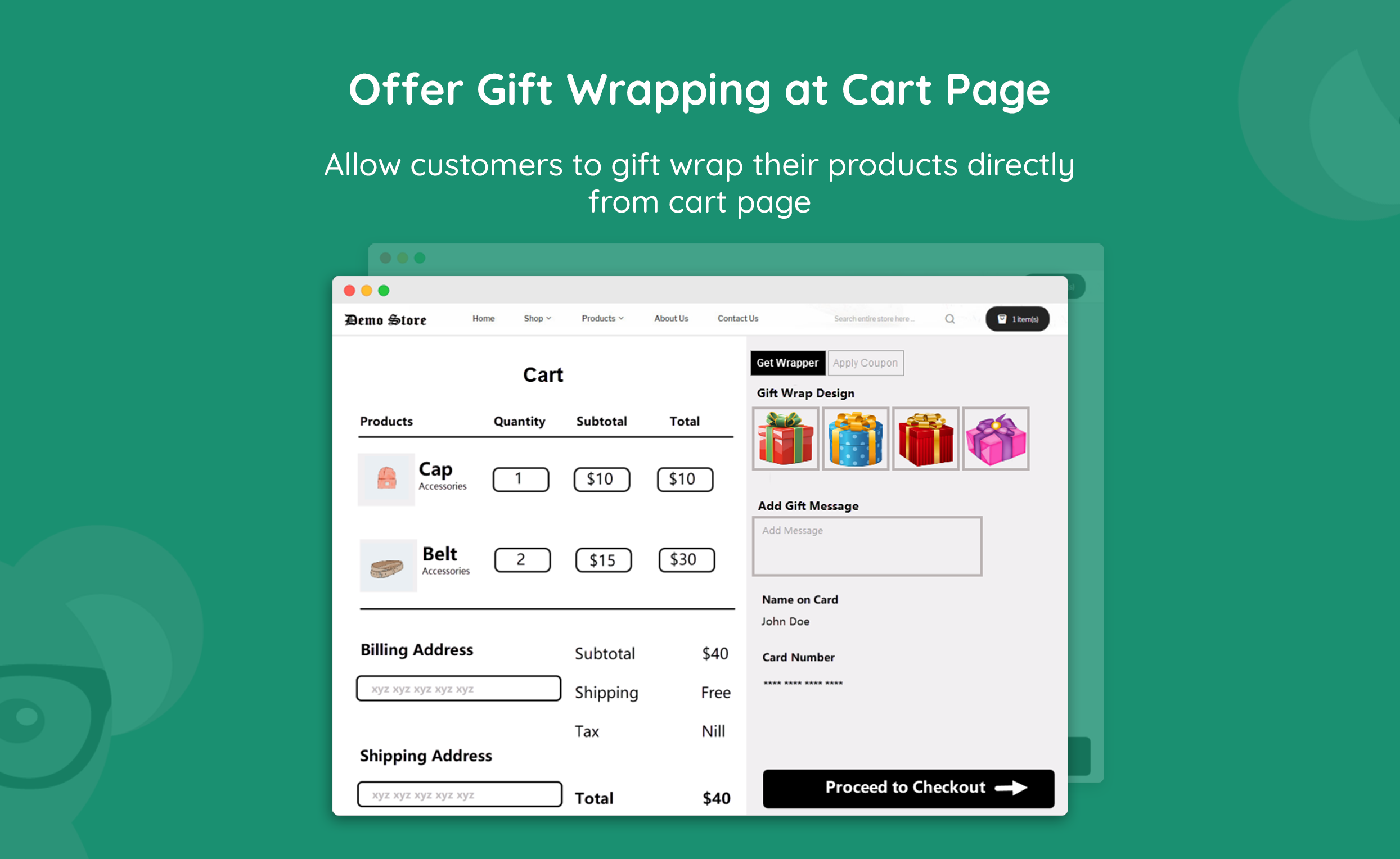 WooCommerce Gift Wrap - Allows Customers to Gift Wrap Products