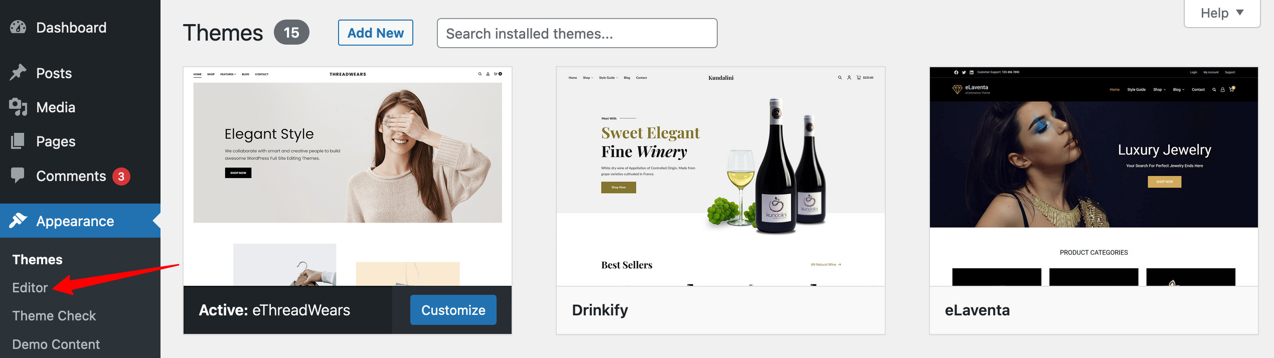 eThreadwears Theme Documentation - WooCommerce