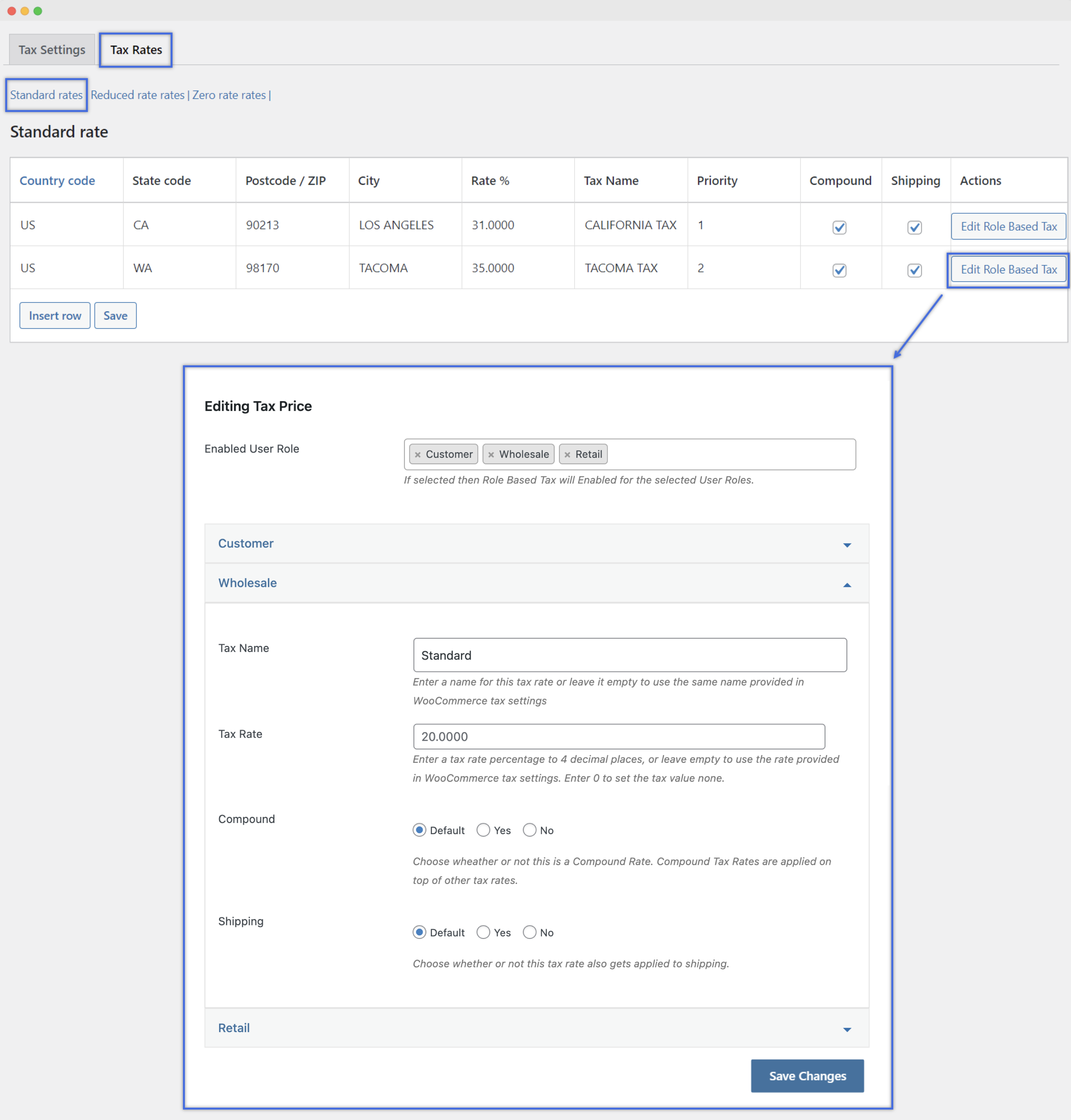 WooCommerce Role Based Tax Rates, Tax Display & Classes