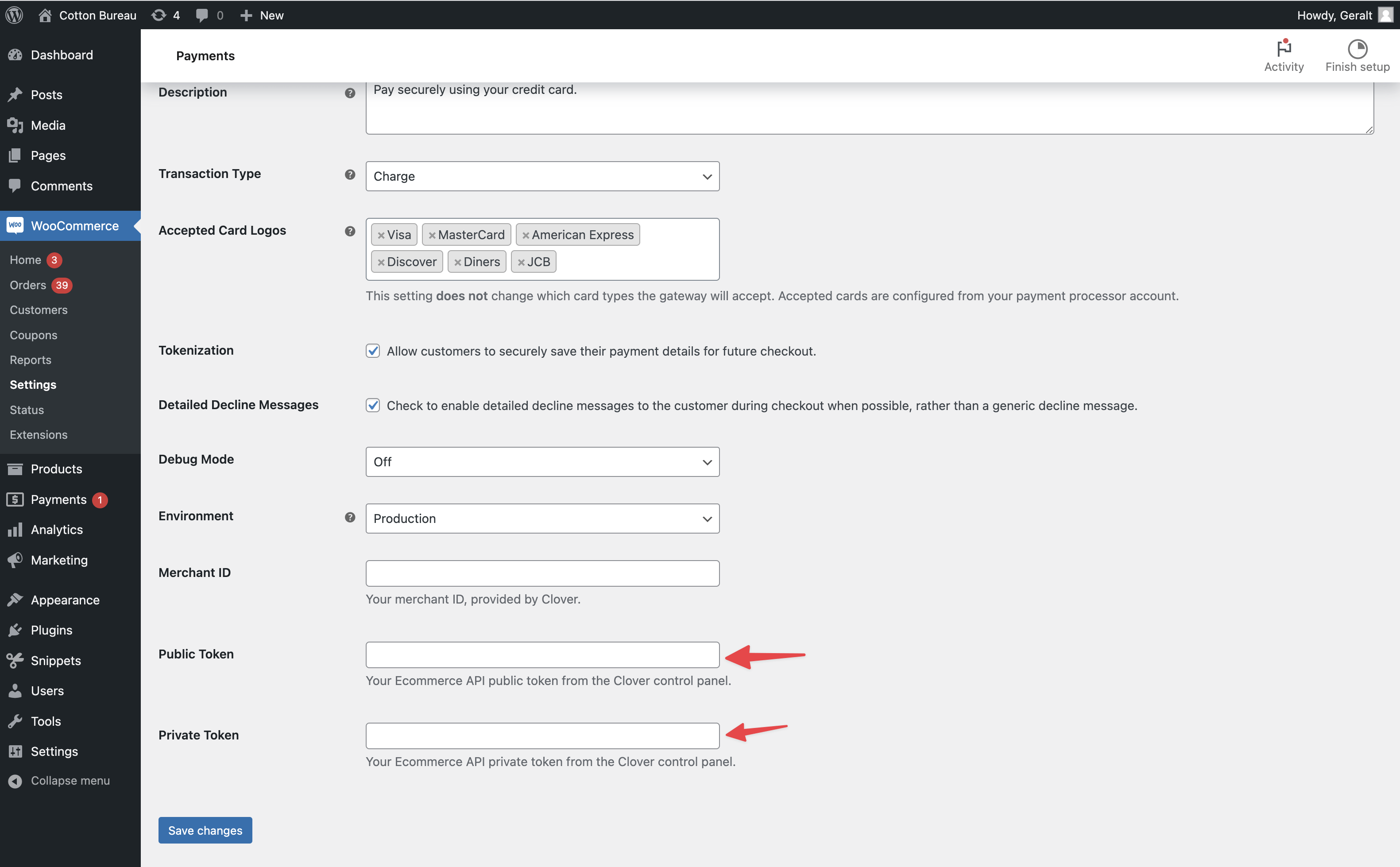 Clover for WooCommerce Documentation - WooCommerce