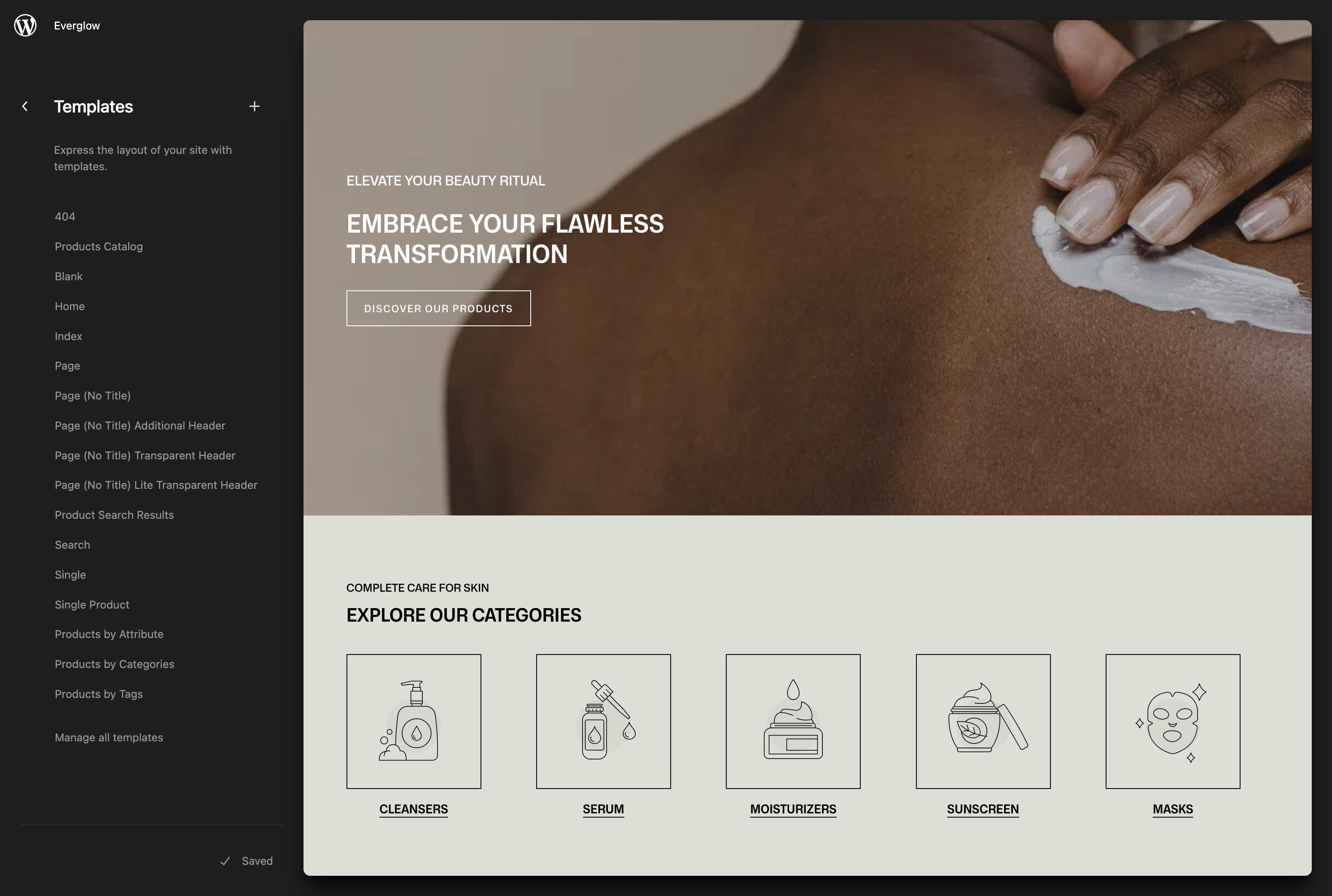 Everglow Theme Documentation Documentation - WooCommerce