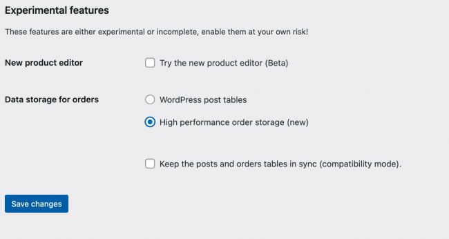 High-Performance Order Storage - WooCommerce