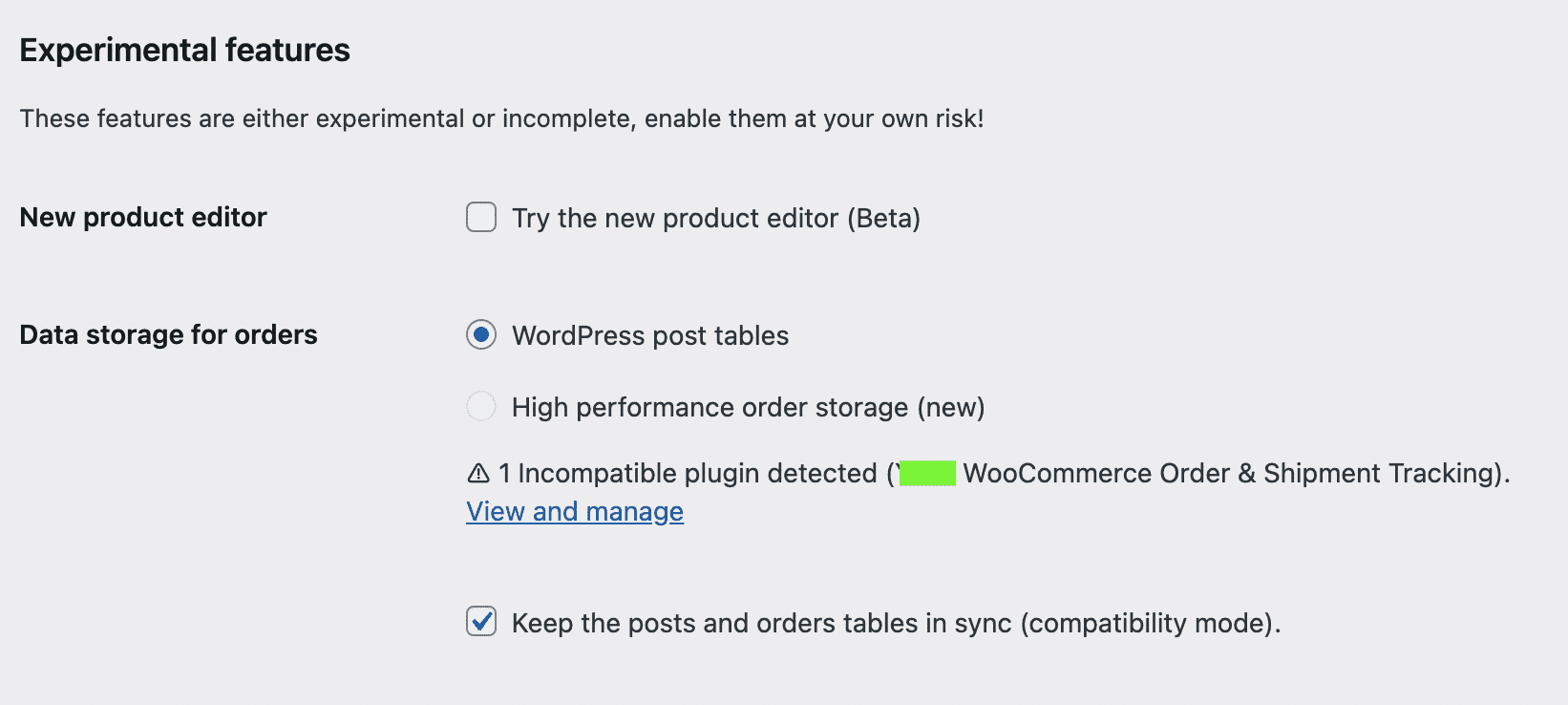 High-Performance Order Storage - WooCommerce