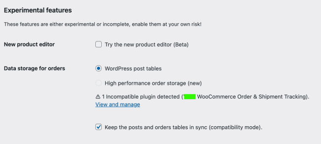 High-Performance Order Storage - WooCommerce