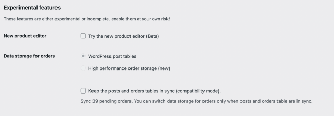 High-Performance Order Storage - WooCommerce